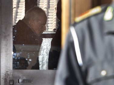 Angelo Rizzoli in caserma a Roma - Foto Tgcom24