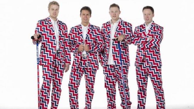 Sochi, la stravagante divisa dei norvegesi del curling